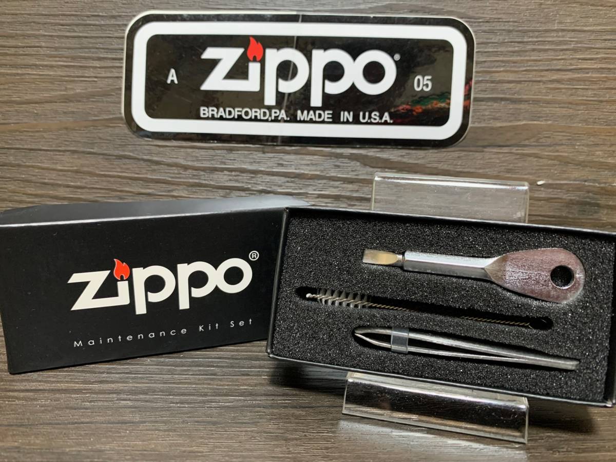 【未使用】大量出品中!!【非売品】新品未使用 Zippo 'ZIPPO Maintenance kit set' メンテナンス キット セット ...