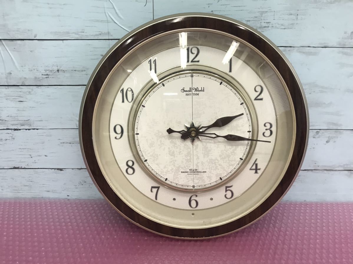 【傷や汚れあり】Small World Rhythm スモールワールド RADIO CONTROLLED 掛け時計 からくり時計 中古現状品 ...