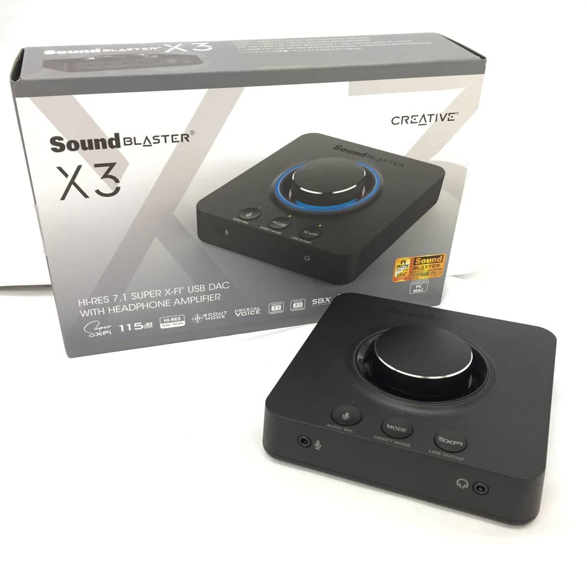 【傷や汚れあり】 通電のみ確認【Creative Sound BLASTER X3/クリエイティブ サウンドブラスター X3】 (R1402) の落札情報詳細 - Yahoo!オークション落札 ...