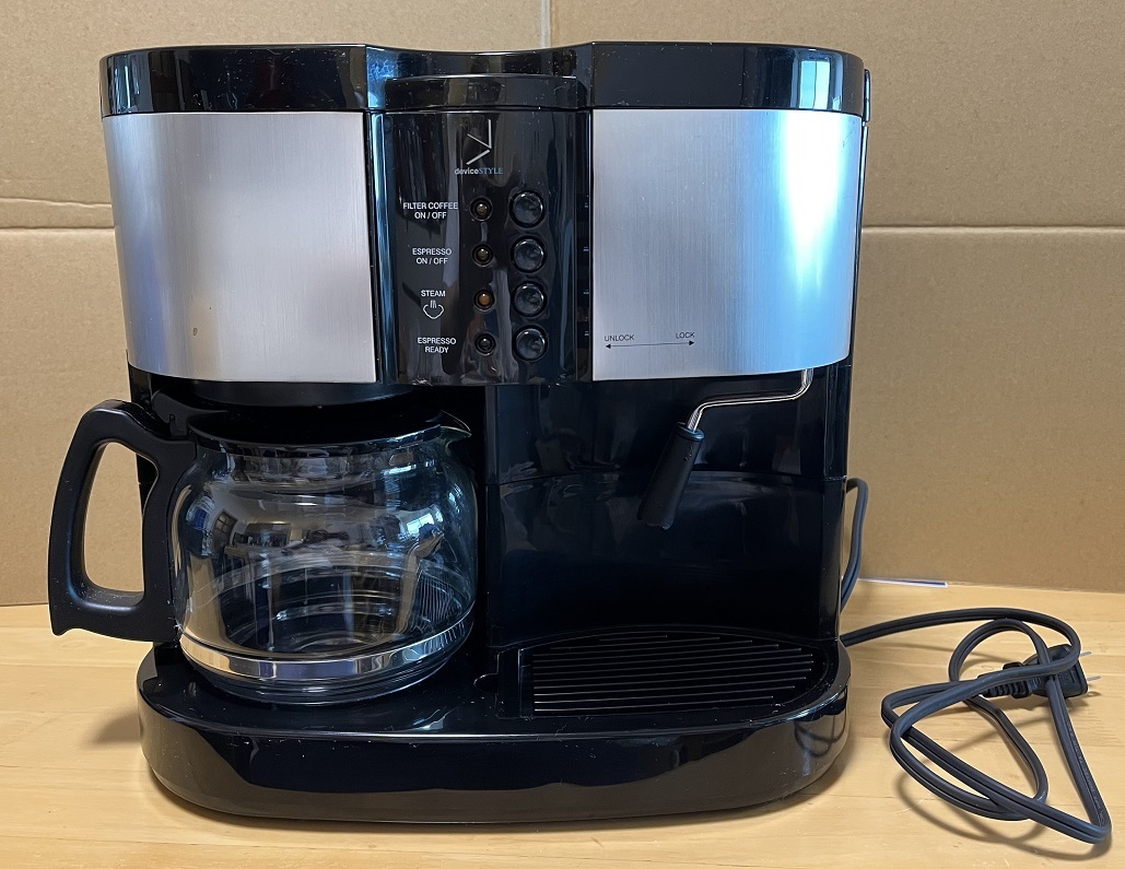 【やや傷や汚れあり】中古 deviceSTYLE コーヒーメーカー HA-12 エスプレッソの落札情報詳細 - ヤフオク落札価格検索 オークフリー
