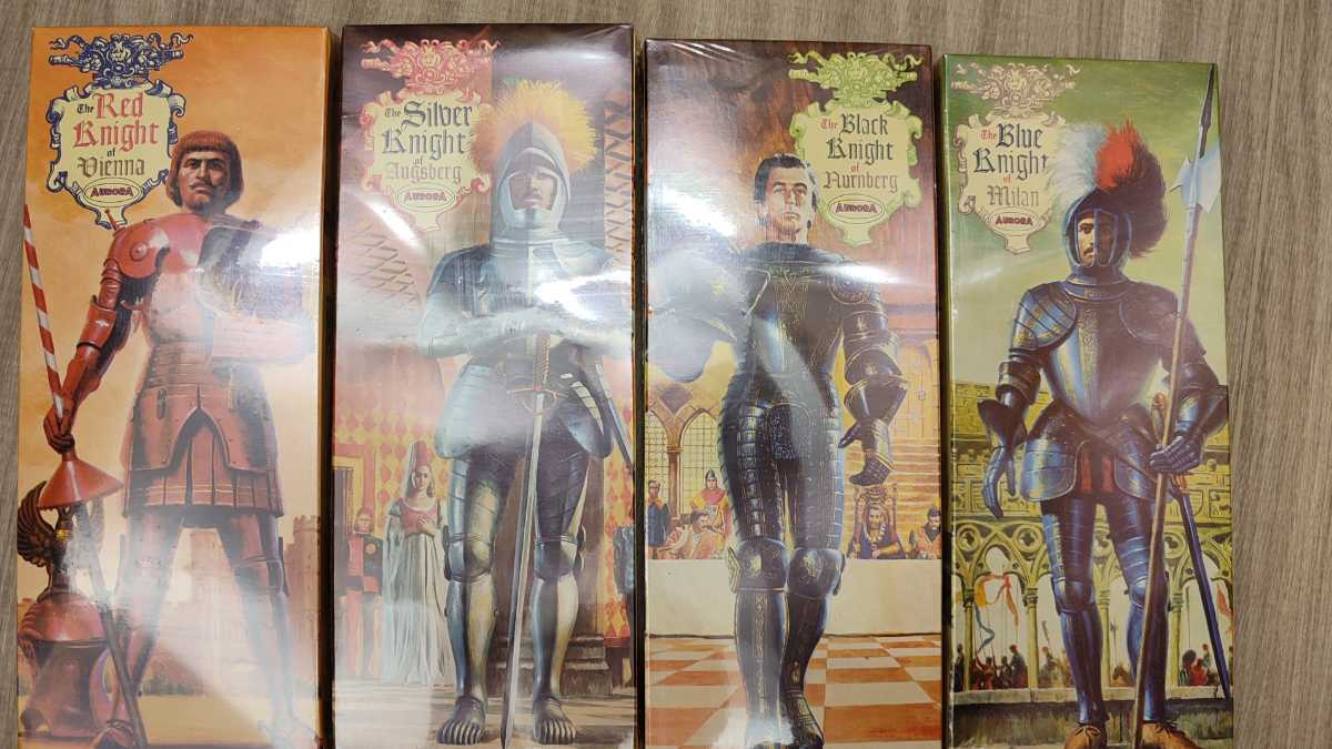 【傷や汚れあり】4体セット AURORA Knight プラモデルの落札情報詳細 - ヤフオク落札価格検索 オークフリー