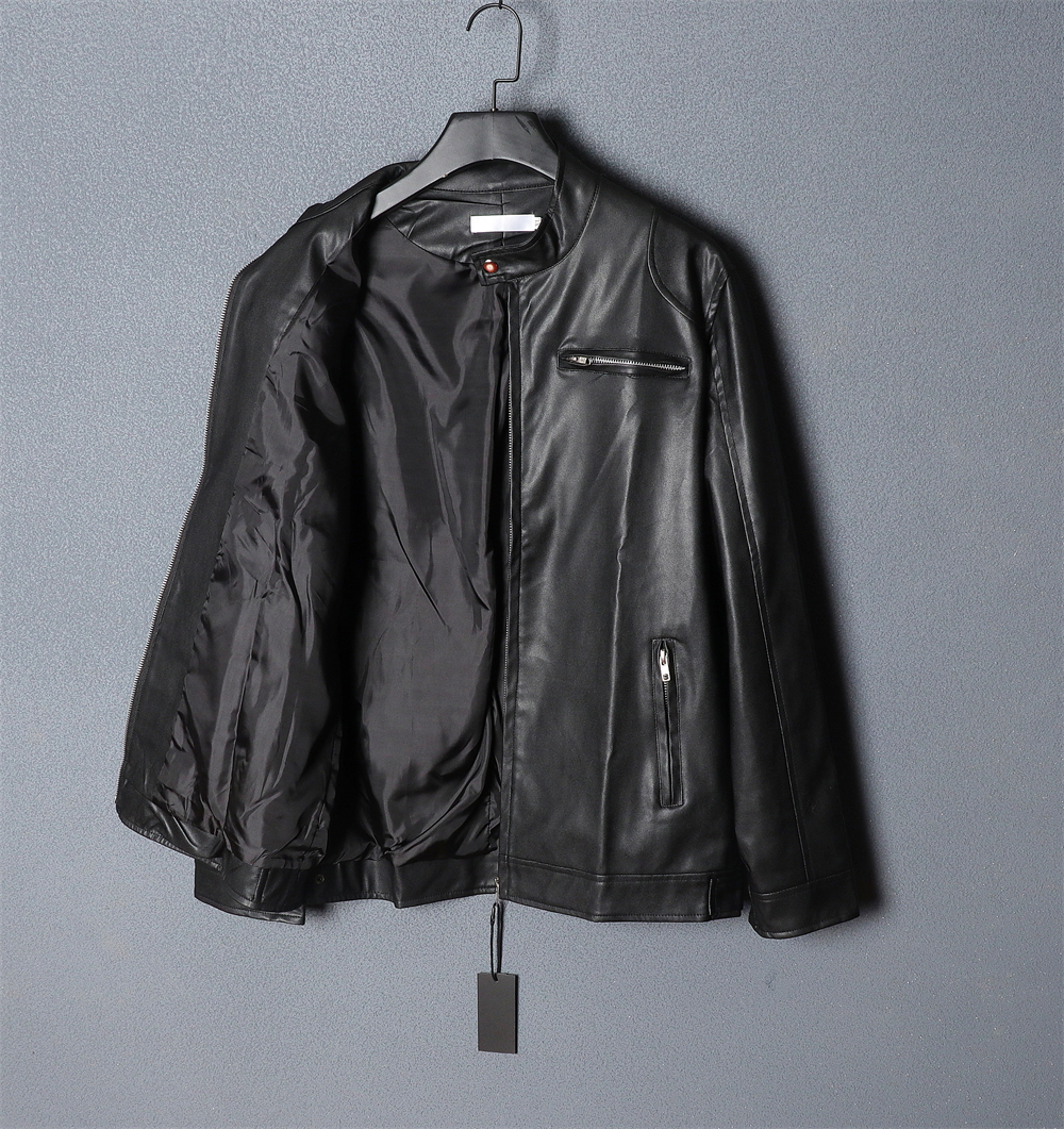 【未使用】新品GY250-2XL ライダースジャケットレザージャケットメンズ 革ジャン ライディング ジャケット アウター きれいめ シンプル ...