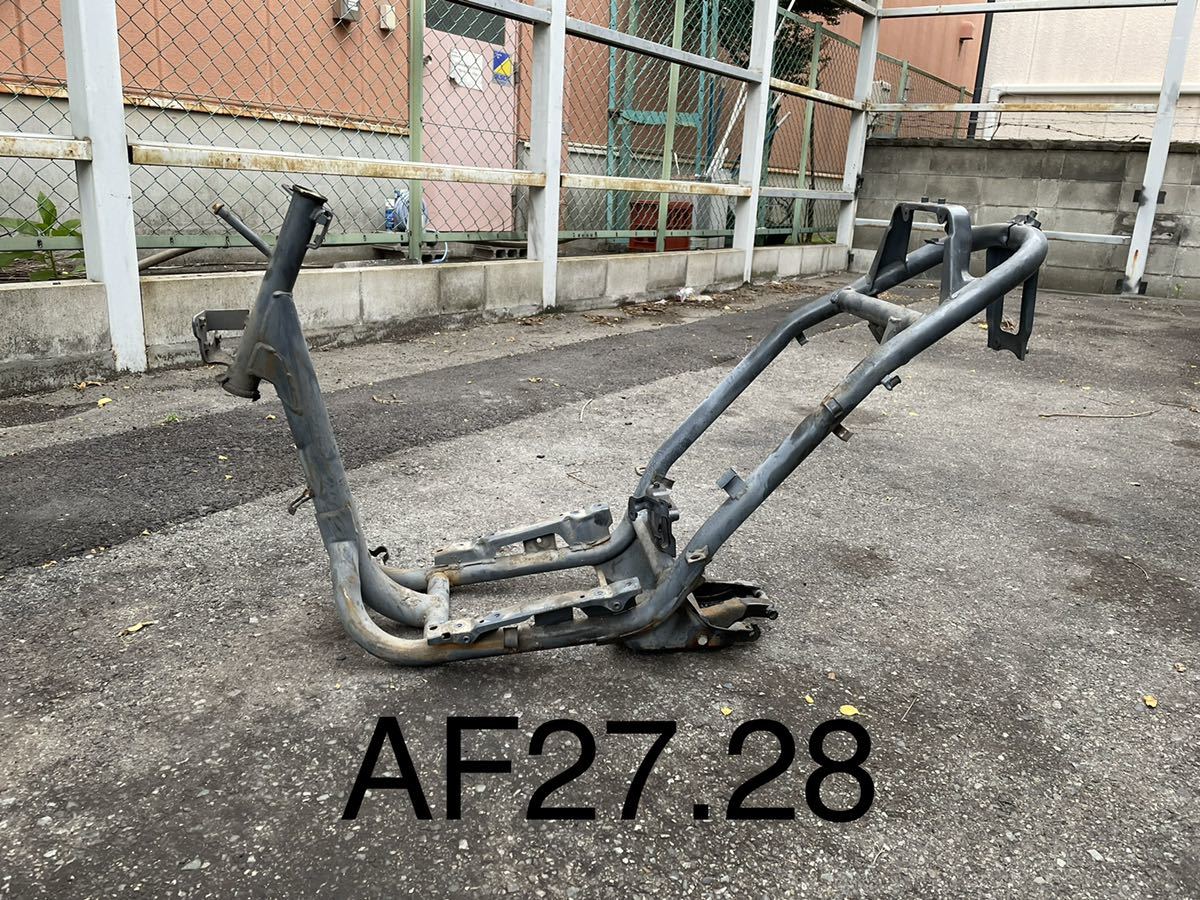 【傷や汚れあり】22J16 HONDA ホンダ AF28 DIO スーパーディオ 書付 フレーム トリミング品 検…2st AF34 AF35 AF27 AF18 ライブディオ ZX JOG ...