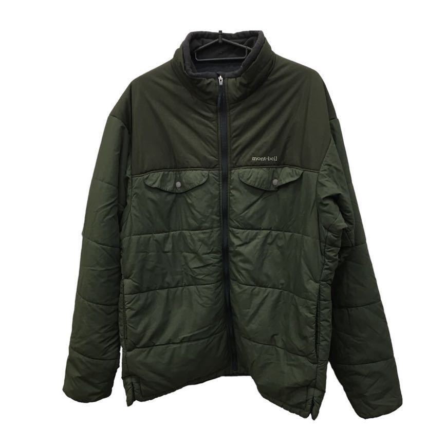 【やや傷や汚れあり】【1円スタート】モンベル mont-bell キャスティングサーマルジャケット オリーブ 1126146 Lサイズ ダウン ...