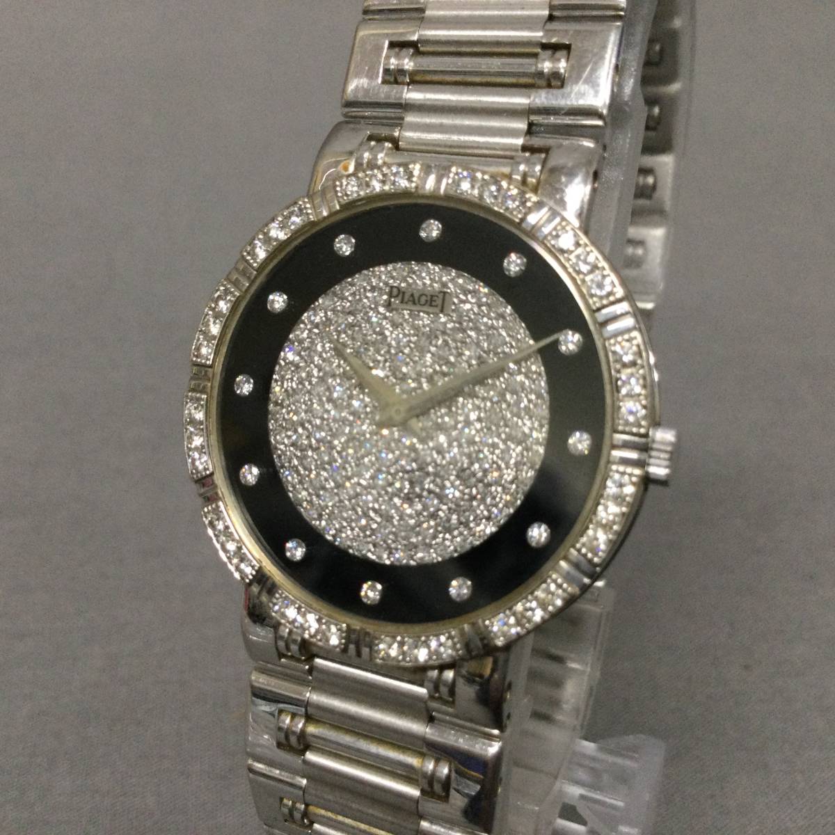 【傷や汚れあり】041021 215146 PIAGET ピアジェ 腕時計 ダイヤ K18 マーク刻印有 総重量93.0g QUARTZ ...