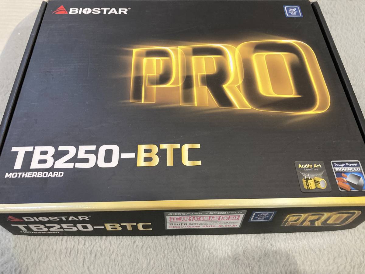 【やや傷や汚れあり】TB250-BTC BIOSTAR CPU G4400 DDR4メモリ4GB付き LGA 1151 Intel B250 チップセット搭載 ATXマザーボード 動作確認品 ...