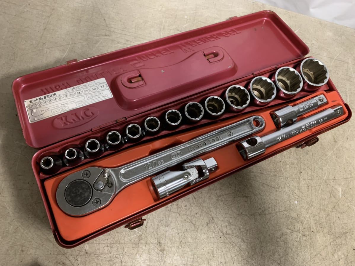 【傷や汚れあり】KTC ソケットレンチセット B3013R 12.7の落札情報詳細 - ヤフオク落札価格検索 オークフリー