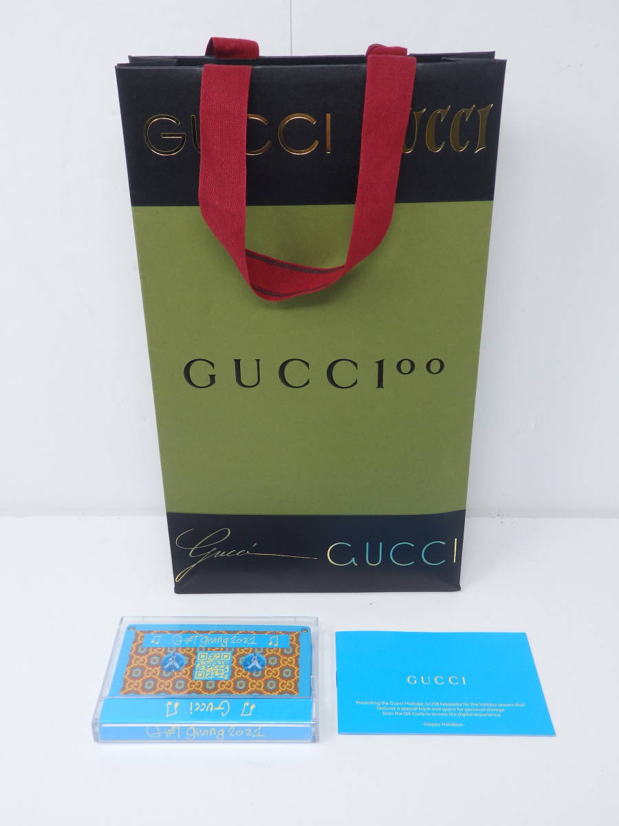 【未使用】グッチ GUCCI USBメモリ カセットテープ ミックステープ ノベルティ 100周年記念 2021 未使用 非売品 ...
