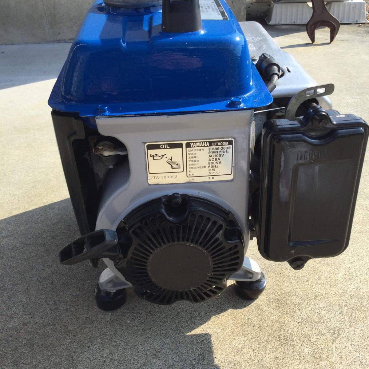 【やや傷や汚れあり】YAMAHA ヤマハ ポータブル発電機 cosmos EF800B 50Hz 4サイクル 中古品 整備済の落札情報詳細 - ヤフオク落札価格検索 オークフリー