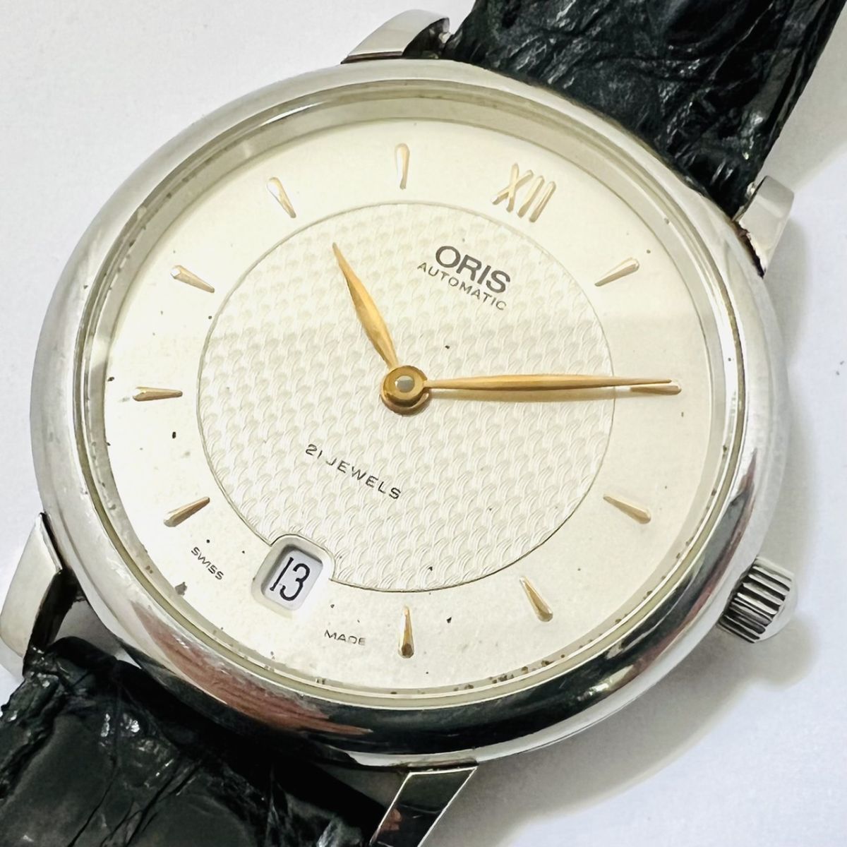 【傷や汚れあり】L837-A24-621 ORIS オリス クラシックデイト 7468 21石 メンズ 腕時計 自動巻き ④の落札情報詳細 ...