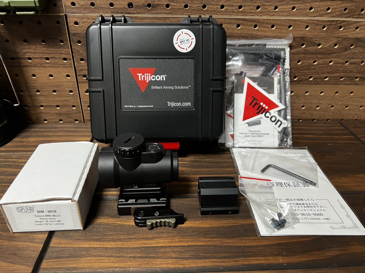 【未使用に近い】実物 Trijicon MRO HD SPUHR マウントセット EOTech VECTOR Aimpoint PTW DAS ...