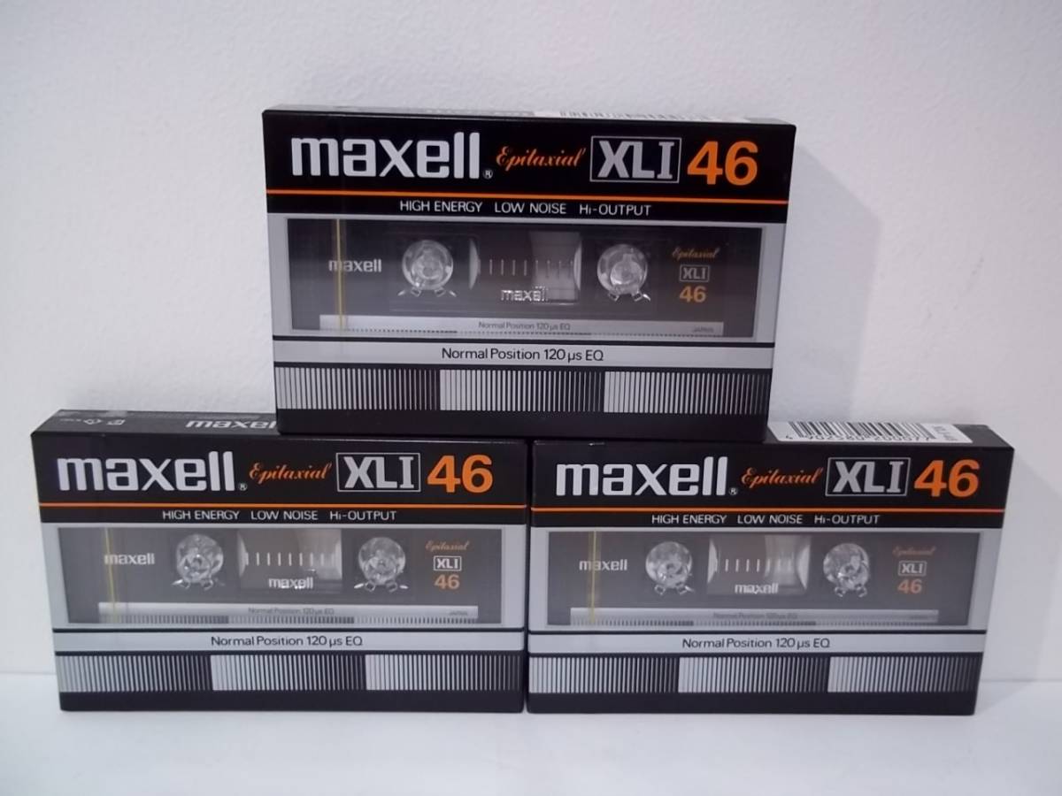 【未使用】3本/未使用/maxell マクセル/XLI 46/カセットテープの落札情報詳細 - ヤフオク落札価格検索 オークフリー