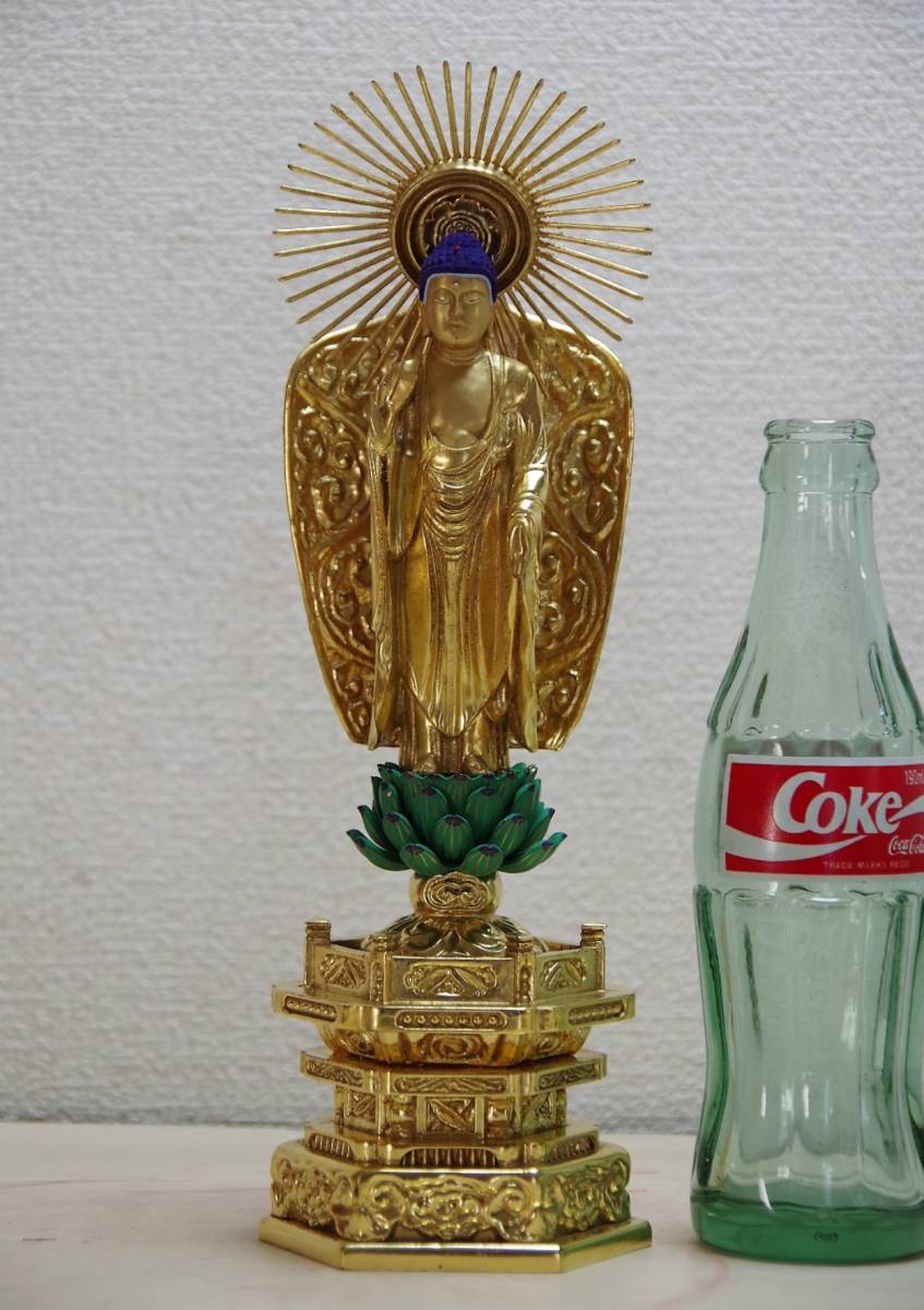 【目立った傷や汚れなし】阿弥陀如来像 H29㎝ の落札情報詳細 - ヤフオク落札価格検索 オークフリー