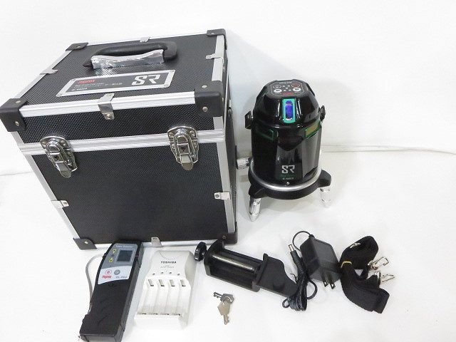 【未使用に近い】Myzox [マイゾックス] レーザー墨出器 [G-440SR] 電子自動整準リアルグリーンライン フルライン 測定器 精度未 ...