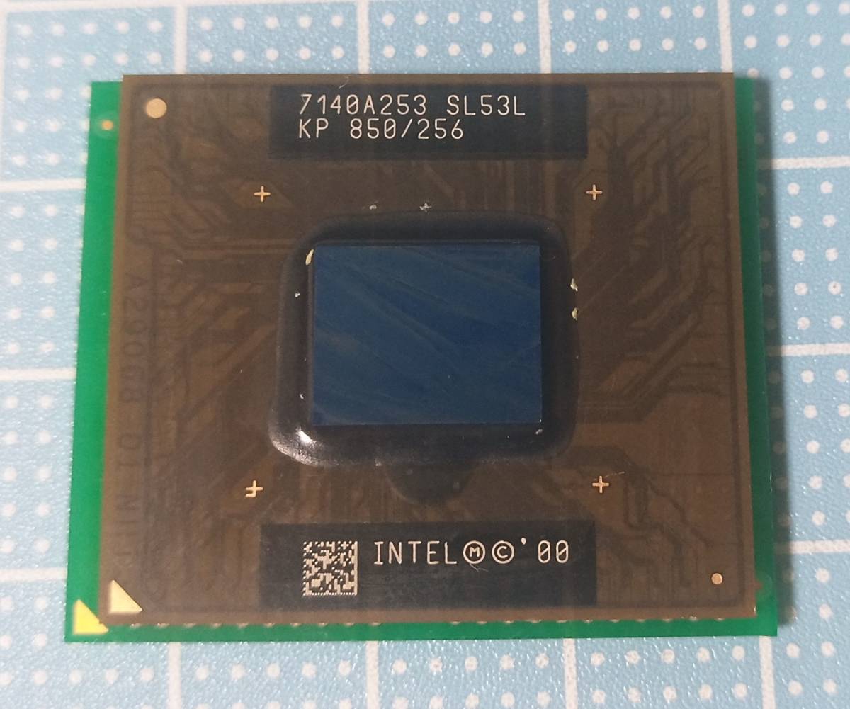 【やや傷や汚れあり】Intel Mobile Pentium III 850MHz SL53L Coppermine mPGA2 ジャンク扱い ...