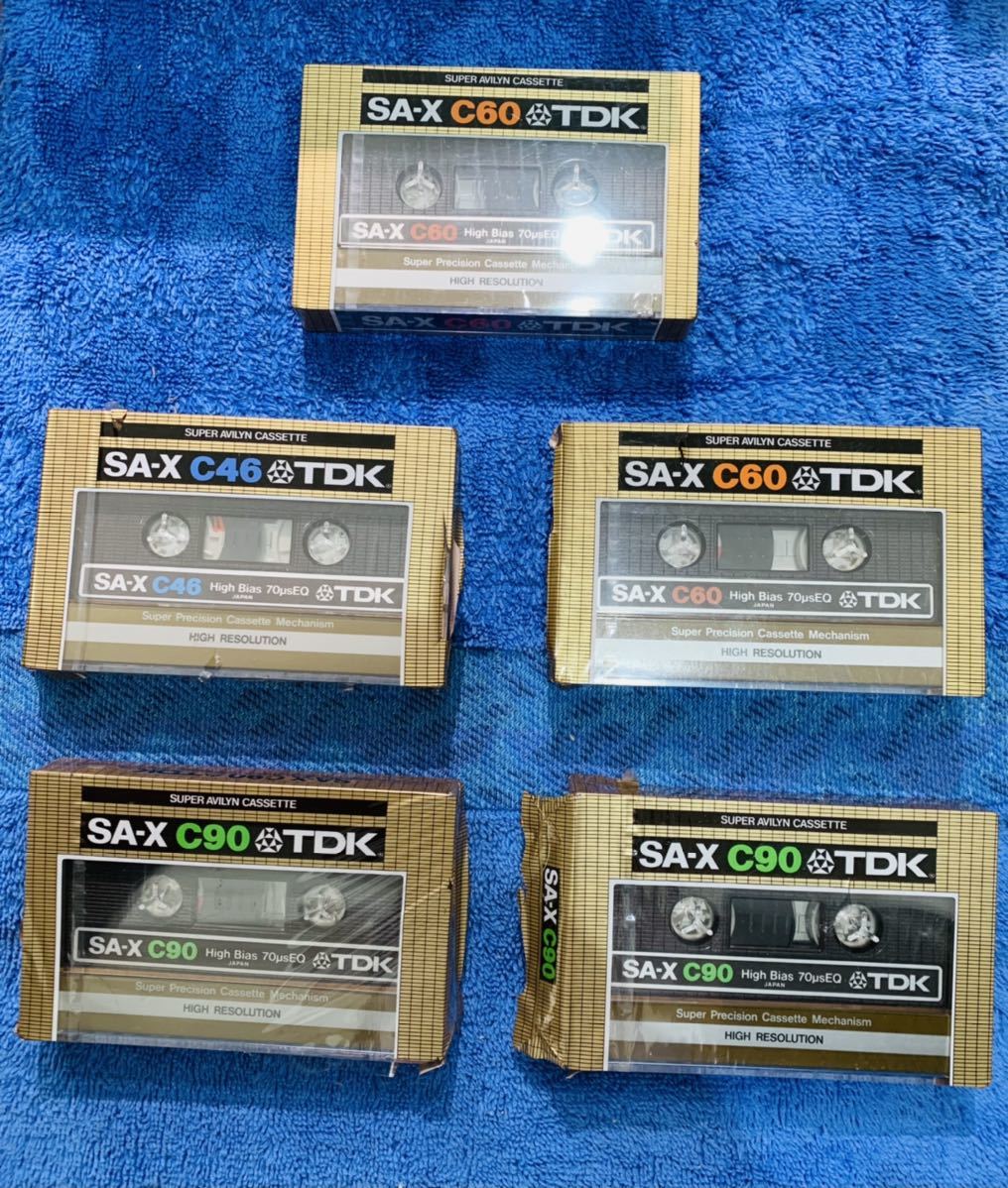【未使用】【未使用】カセットテープ TDK SA-X C46 1本,C60 2本,C90 2本 合計5本セット ※シュリンクに破けあり の落札情報詳細| ヤフオク落札価格情報 オークフリー