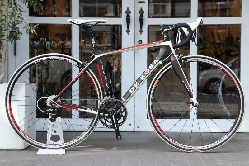 【やや傷や汚れあり】デローザ DE ROSA R848 2012モデル 42サイズ カンパニョーロ ヴェローチェ 10S カーボン ロード ...