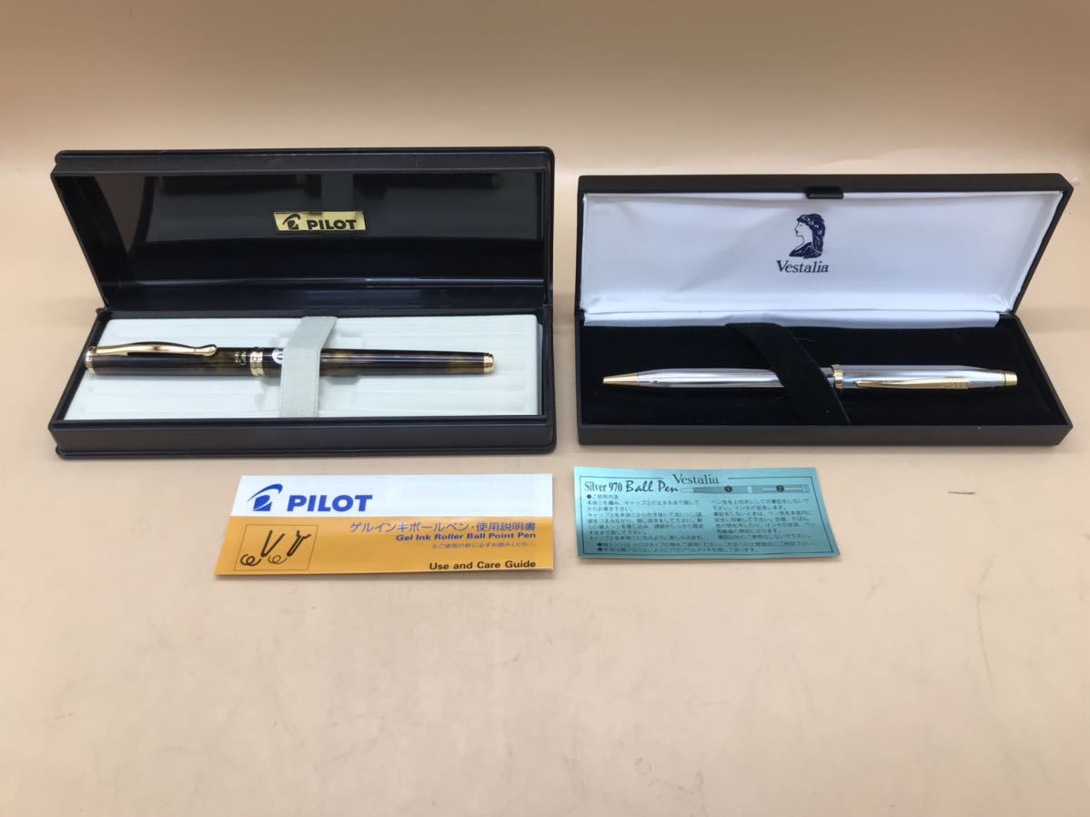 【目立った傷や汚れなし】Y057-2) ボールペン2点おまとめ クロス/CROSS Vestalia & パイロット/PILOT カヴァリエ ...