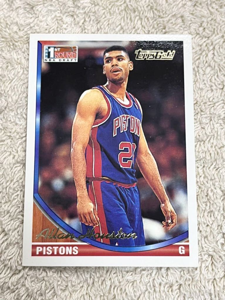 【目立った傷や汚れなし】アランヒューストン Allan Houston Topps Gold NBA Draft 1st Round #261 ...