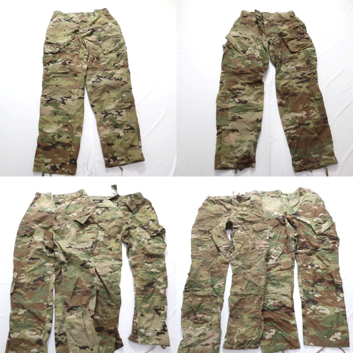【やや傷や汚れあり】 米軍実物ミリタリーコンバットパンツ set マルチカム 他 (メンズM) 6枚セット まとめ売り 古着卸 1円スタート ...