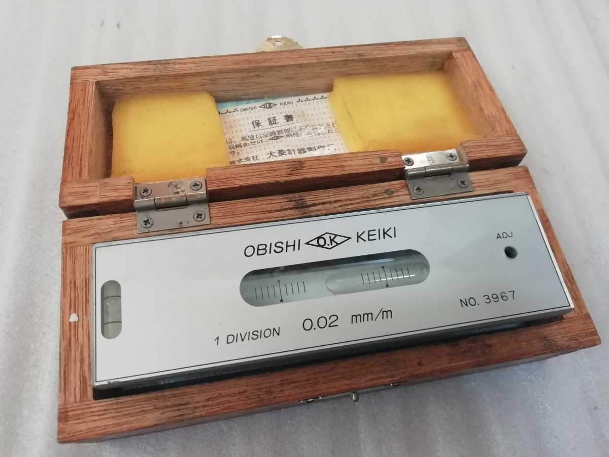 【傷や汚れあり】OBISHI KEIKI 大菱計器 精密水準器 平形水準器 150mm 0.02 中古品 の落札情報詳細 - ヤフオク落札価格検索 オークフリー