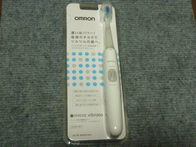 【未使用に近い】【未使用品】OMRON オムロン HT-B201-W 音波式電動歯ブラシ Micro Vibrato シュシュマイクロビブラート 電池式 ホワイトの落札情報詳細 - Yahoo ...