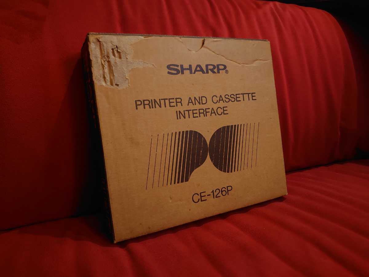 【未使用に近い】【SHARP】CE-126P PRINTER AND CASSETTE INTERFACE ポケットコンピュータ プリンター ポケコン シャープ PRINTER pocket ...
