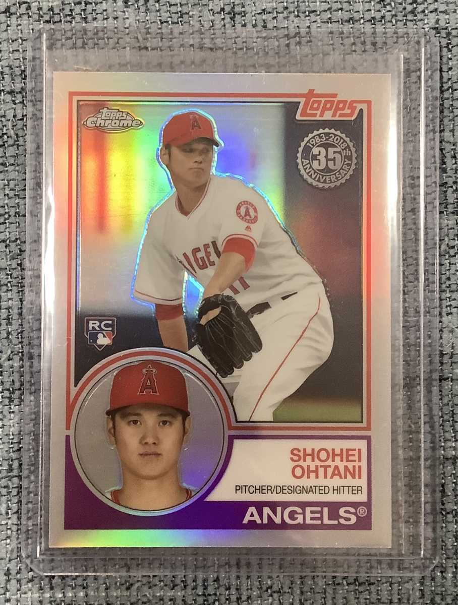 【未使用】2018 Topps Chrome Baseball MLB Shohei Ohtani Los Angeles Angels ...