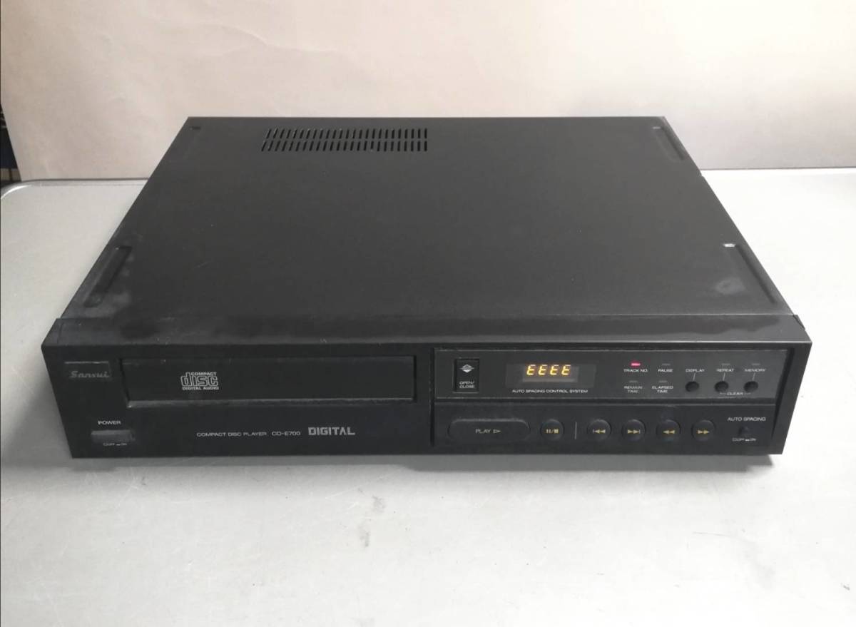 【傷や汚れあり】SANSUI サンスイ コンパクトディスクプレーヤー CDプレーヤー CD-E700 の落札情報詳細 - ヤフオク落札価格検索 オークフリー