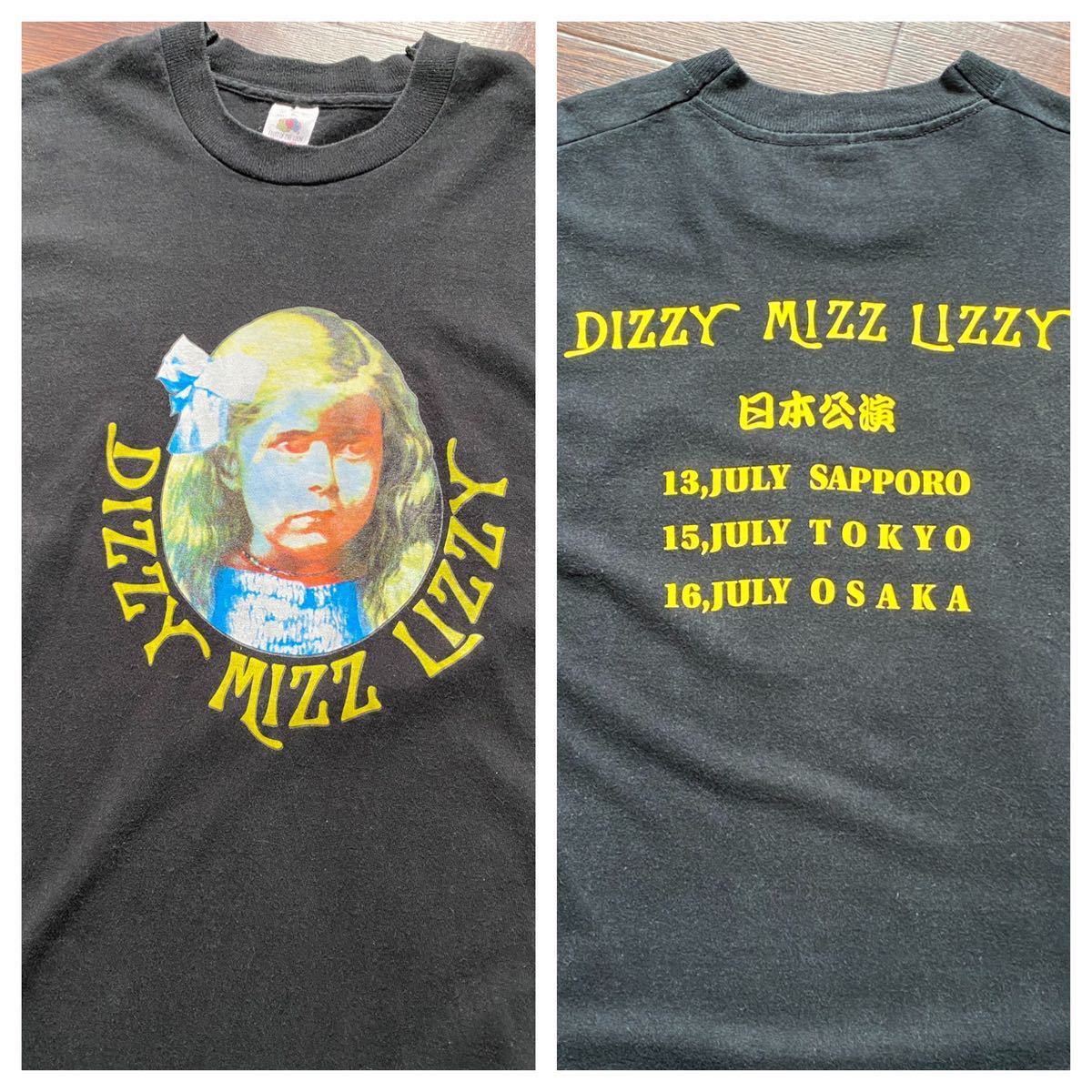 【傷や汚れあり】90s/DIZZY MIZZ LIZZY Tシャツ/ディジー・ミズ・リジー/JAPAN TOUR/Tim ...