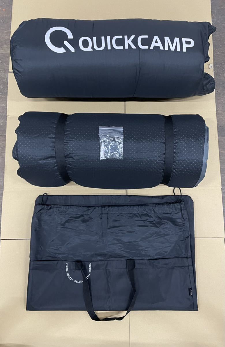 【目立った傷や汚れなし】【い-1-65】QUICKCAMP 厚手 シングルサイズ 2セット 袋付き 結合可能 車中泊マット 8cm QC-CM8.0 クイックキャンプ 使用数少ない/中古品の ...
