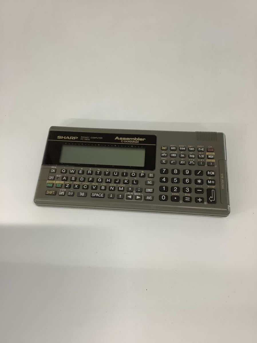 【やや傷や汚れあり】U1-18 SHARP Assembler ポケットコンピューター PC-G830 シャープ C-LANGUAGE 通電確認済みの落札情報詳細 - Yahoo!オークション ...