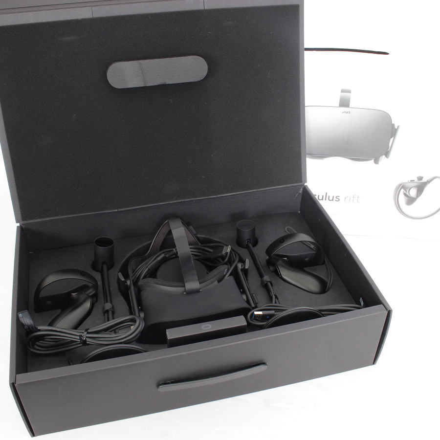 【やや傷や汚れあり】Oculus Rift CV1 Touchコントローラー同梱版 VR ヘッドマウントディスプレイ ヘッドセット オキ ...