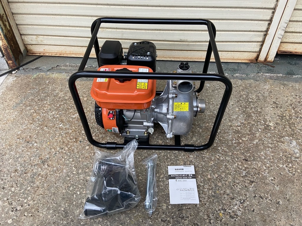 【未使用】未使用品★寺田ポンプ★セルプラエンジンポンプ★ER-50EX★口径50mm★ガソリン★園芸★農業★養殖★船舶★設備★家庭用★排水★ ...