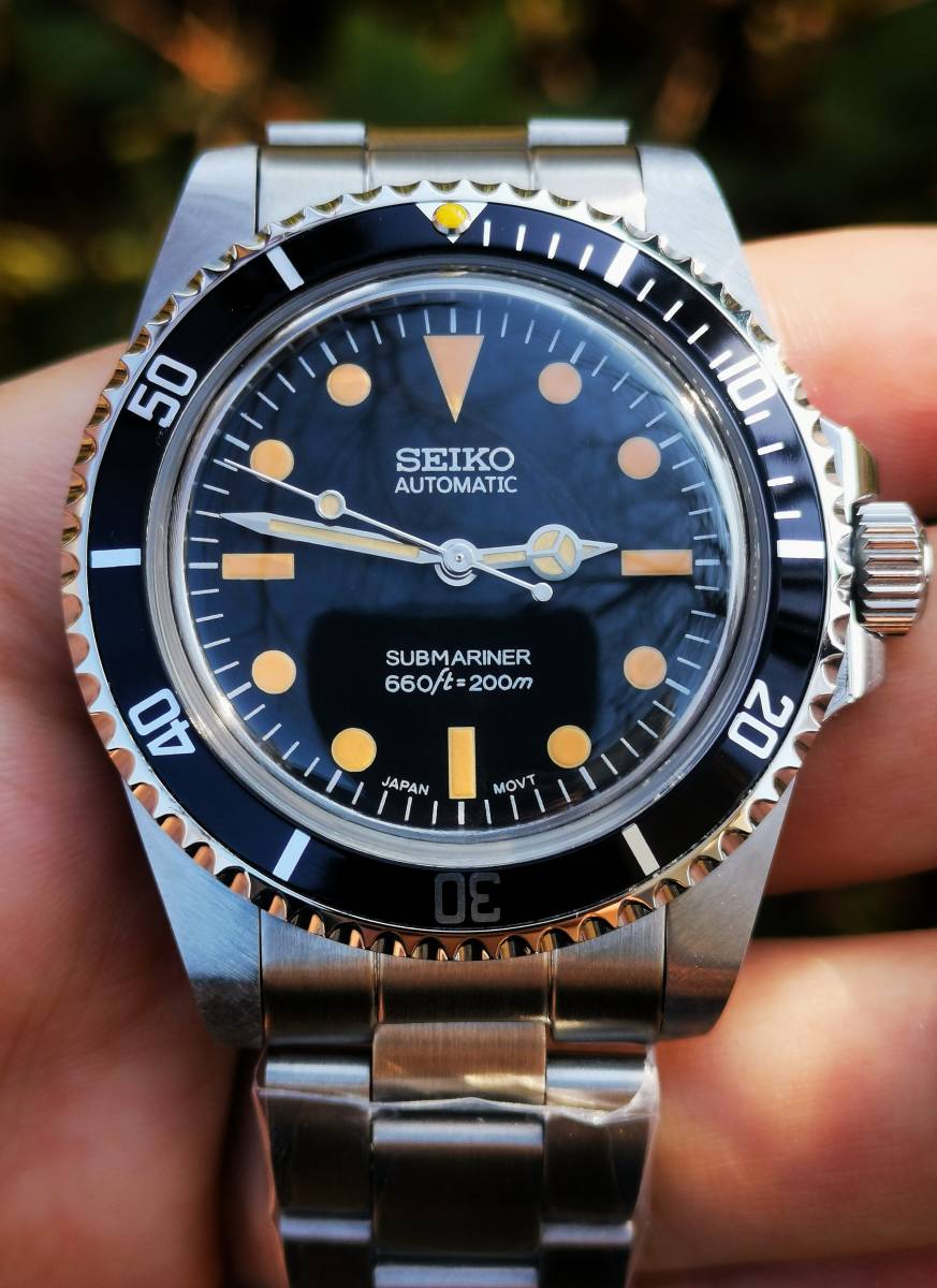 【未使用に近い】1円～ SEIKO MOD カスタム mod nh35 ダイバーズ 腕時計 セイコー ビンテージ アンティーク 風 手巻き ...
