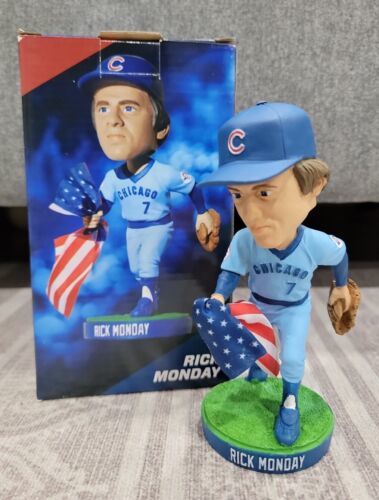【未使用】? 2013 RICK MONDAY FLAG BOBBLEHEAD LOS ANGELES DODGERS CHICAGO ...