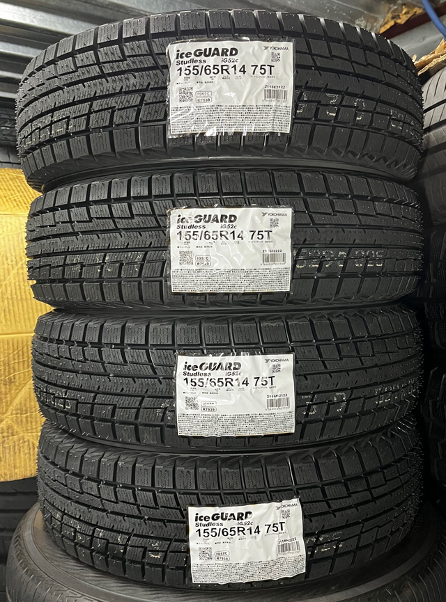 【未使用】新品 在庫処分 開始価格￥15000～ 2022年製造 ヨコハマ ice GUARD IG52c 155/65-14 155/65R14 75T 4本 送料無料の落札情報詳細 ...