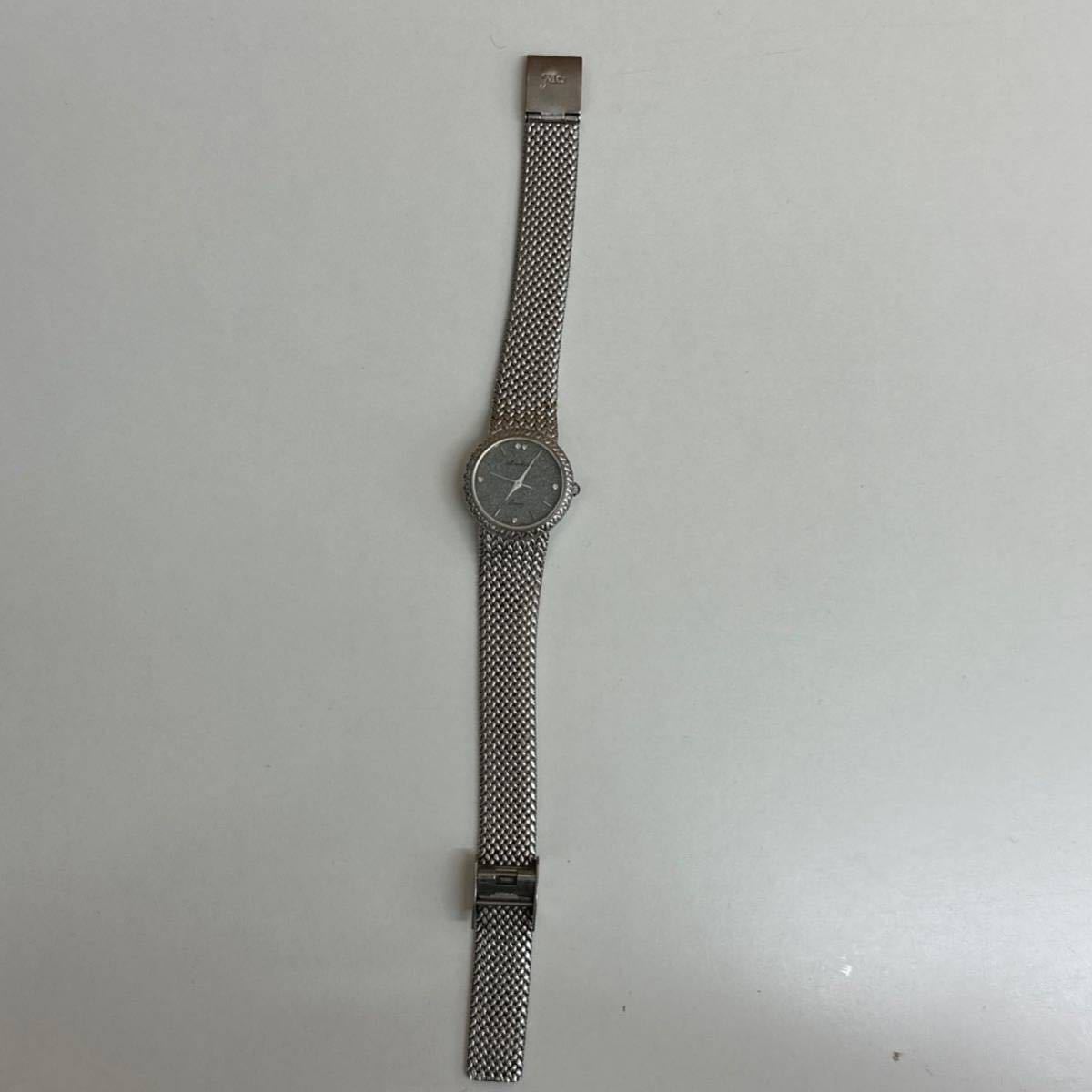 【傷や汚れあり】【T0201】腕時計 MONCHATEAU モンシャトー グレー文字盤 レディース腕時計 女性用 クオーツ 動作未確認 ...