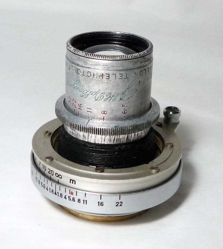 【傷や汚れあり】希少 Dallmeyer（ダルメイヤー） 単玉古典レンズ Lマウント改造 実写済 5 1/4dallon telephoto ...