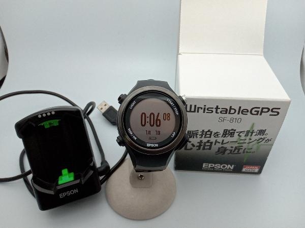 【やや傷や汚れあり】EPSON SF-810 充電式 スポーツウォッチ ブラック 取説付き エプソン Wristable GPS 動作確認済の落札情報詳細 - ヤフオク落札価格検索 オークフリー