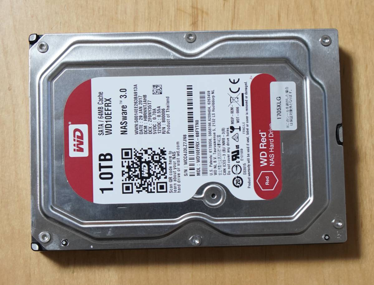 【やや傷や汚れあり】WDC WD10EFRX-68FYTN0②の落札情報詳細 - ヤフオク落札価格検索 オークフリー