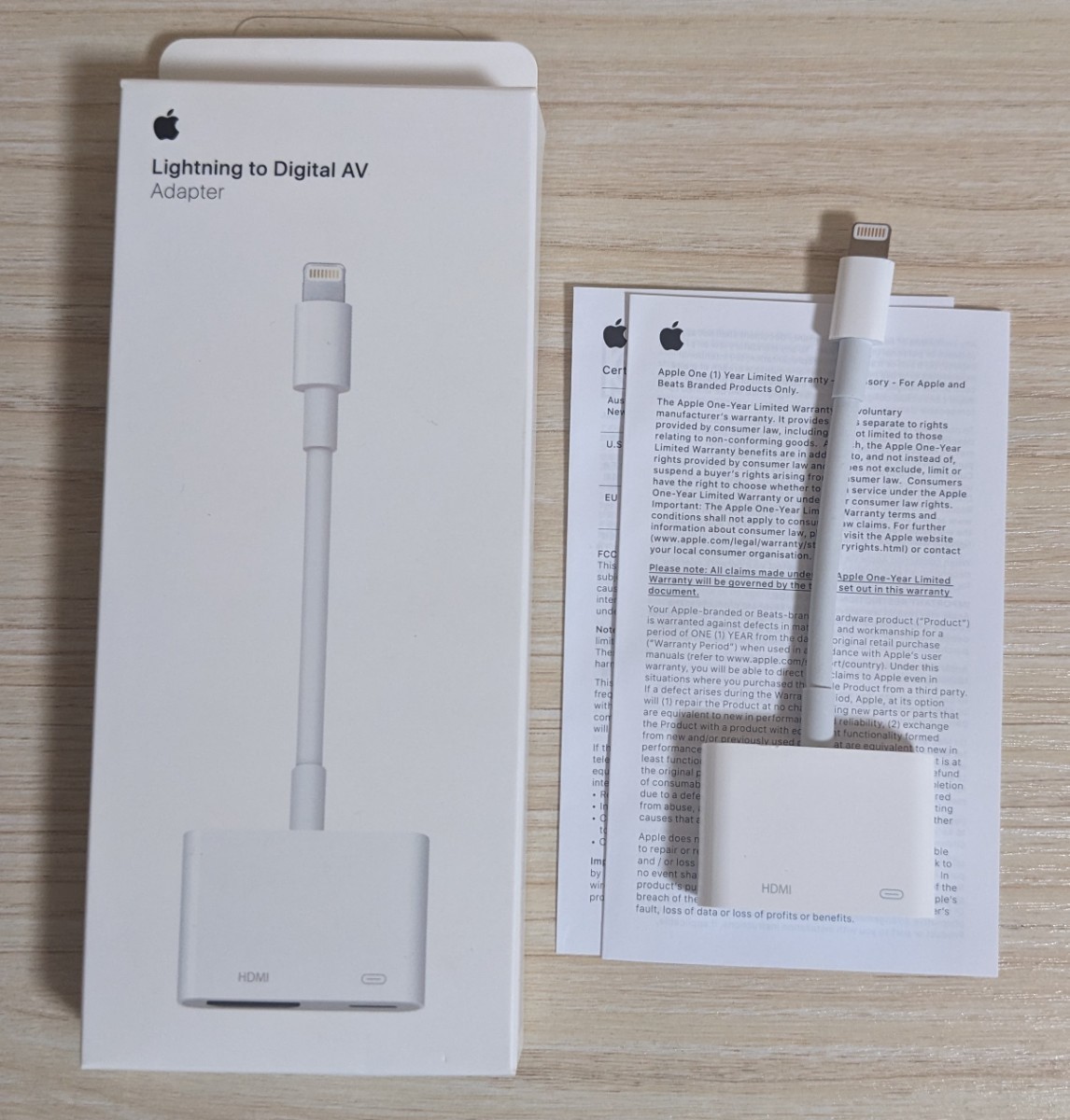 【未使用】新品 未開封 アップル Apple ライトニング デジタル AV アダプタ Lightning Digital AV Adapter MD826AM/A HDMI 映像用 ケーブルの ...