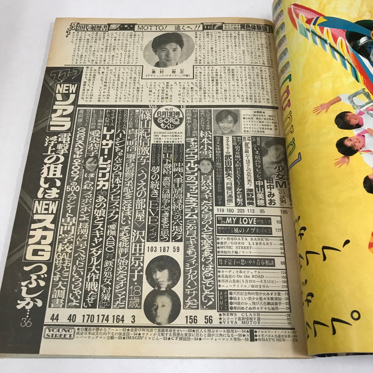 【傷や汚れあり】NC/L/ゴロー GORO 1985年6月13日号 No.12/ポスター欠/表紙：岡田有希子/中山美穂 EVE 深野晴美 田中みおほか/傷みありの落札情報詳細 - Yahoo ...