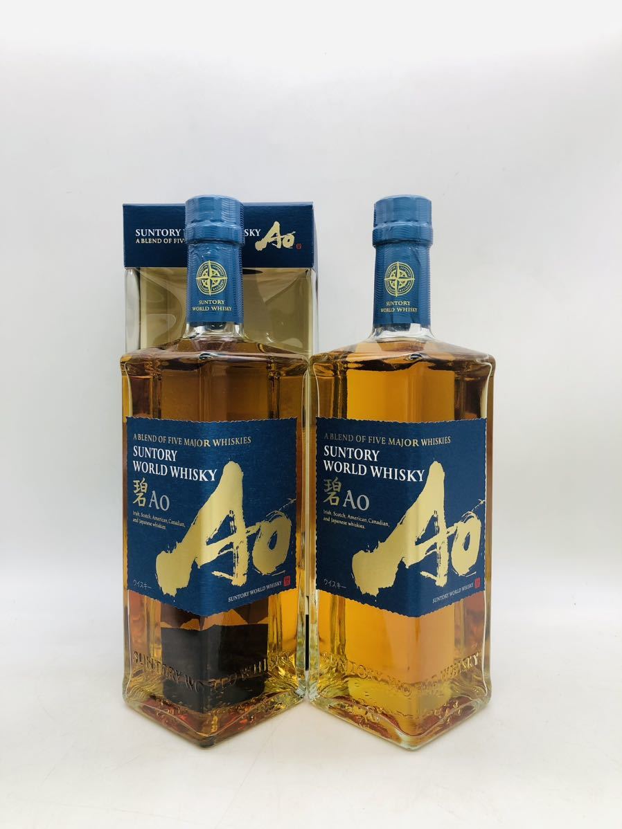 【目立った傷や汚れなし】1円〜【未開栓】SUNTORY サントリー ワールドウイスキー 碧 Ao 国産ウイスキー 2本セット 700ml 43% 箱付き WH19440の落札情報詳細 ...