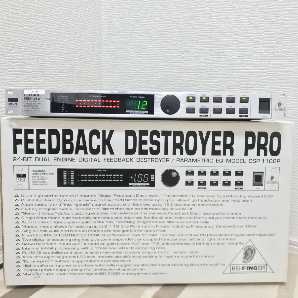 【傷や汚れあり】ハウリング対策に 24BIT フィードバック デストロイヤー プロ「DSP1100P」BEHRINGER FEEDBACK DESTROYER PRO ベリンガーの落札情報詳細 ...