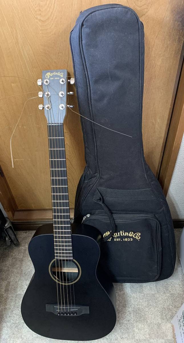 【目立った傷や汚れなし】Martin＆Go マーティン EST.1833 LX BLACK アコースティックギター ギター 弦楽器 ソフト ...