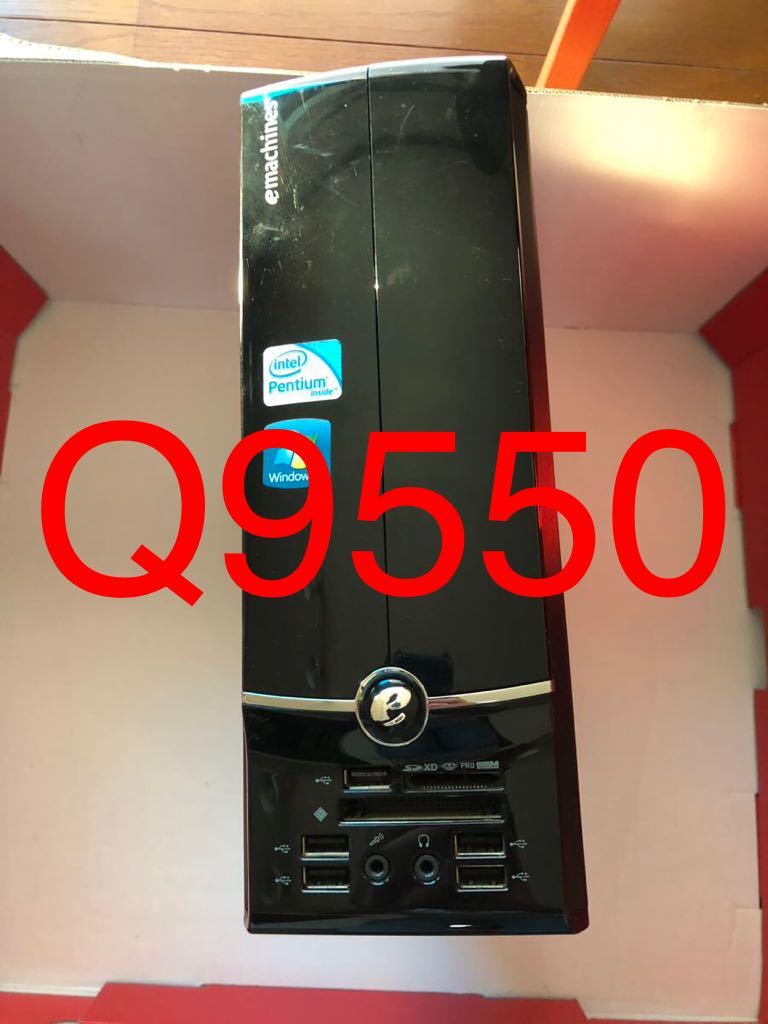 【やや傷や汚れあり】emachines J2912 デスクトップPC モニター(BENQ)キーボード(emachines)マウス、リストアCD ...