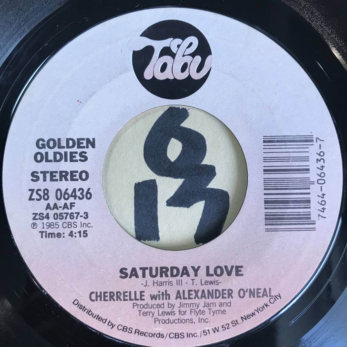 【傷や汚れあり】Cherrelle With Alexander O'Neal / Saturday Love (Extended ...