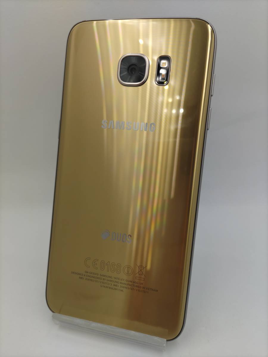 【やや傷や汚れあり】【レア】Galaxy S7 edge gold platinum 32GB SM-G935FD 海外版 SIMFREE ...