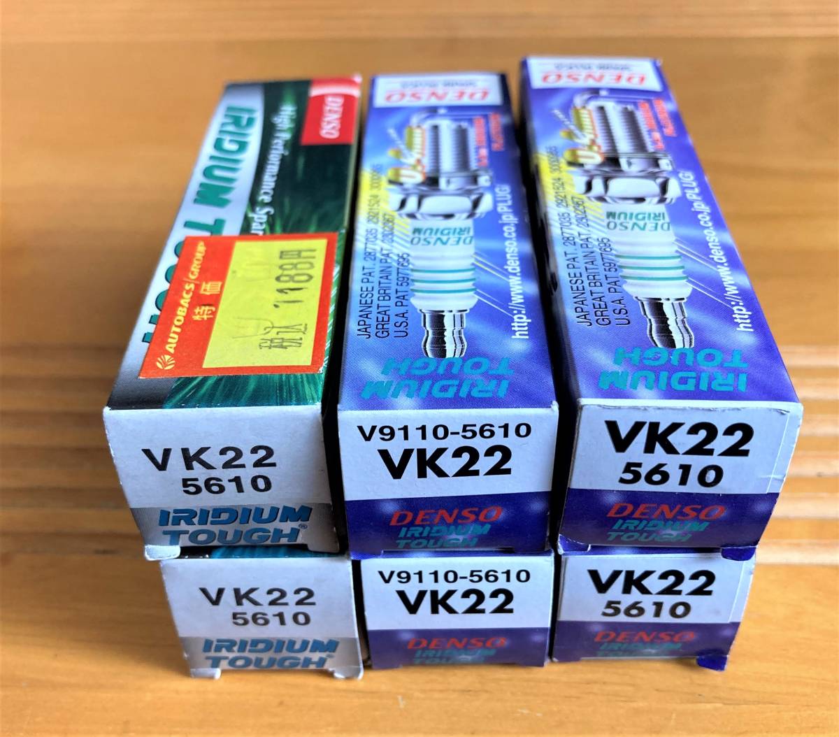 【未使用】【未使用】 DENSO ★ デンソー IRIDIUM TOUGH イリジウム タフ プラグ VK22 V9110-5610 5610 6本セット 送料185円の落札情報詳細 ...